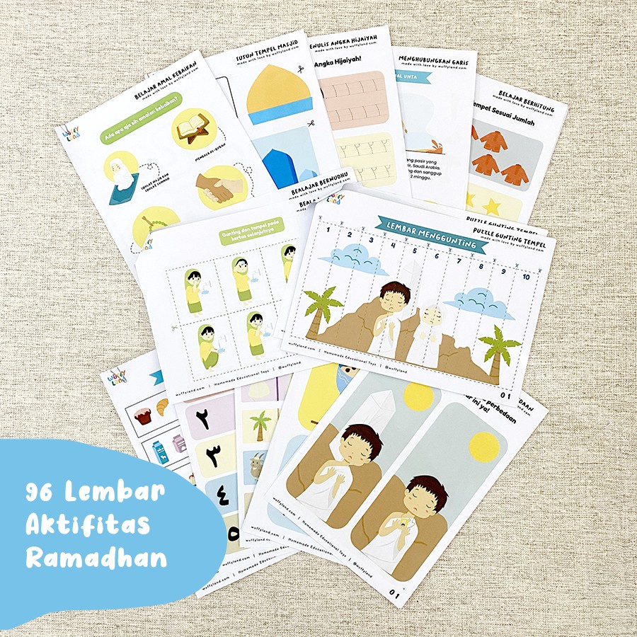 Worksheet Ramadhan (96 Lembar Aktifitas Anak)