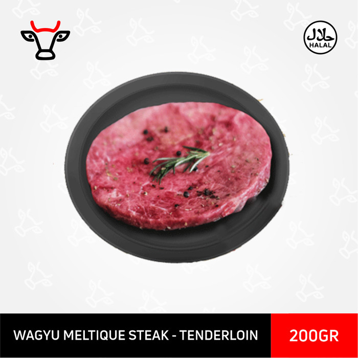 Wagyu Meltique Tenderloin Steak 200gr / Daging Steak Tenderloin BBQ