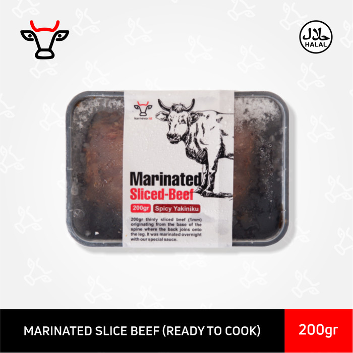 Daging Sapi Bumbu Marinasi 200gr / Marinated Sliced Beef Halal BBQ ...