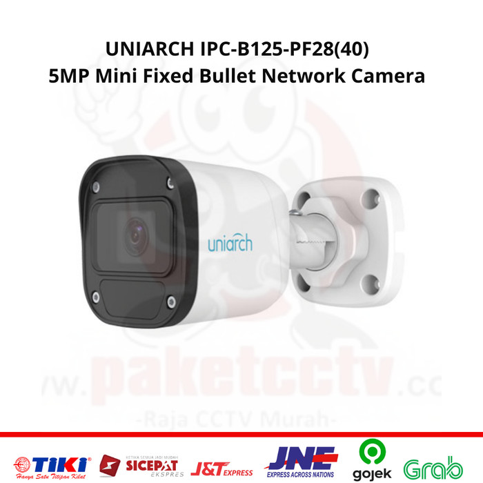 UNIARCH IPC-B125-PF28(40) 5MP Mini Fixed Bullet Network Camera