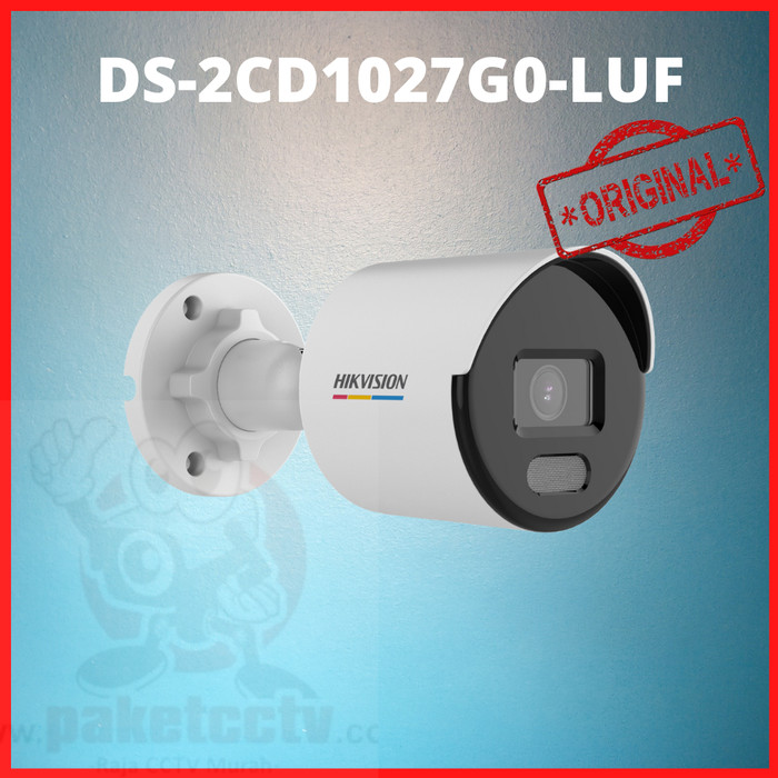 Hikvision IP kamera 2MP Colorvu Audio DS-2CD1027G0-LUF - Outdoor