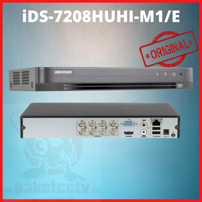 DVR Hikvision 8 Channel iDS-7208HUHI-M1/E DVR Acusense Support 8MP