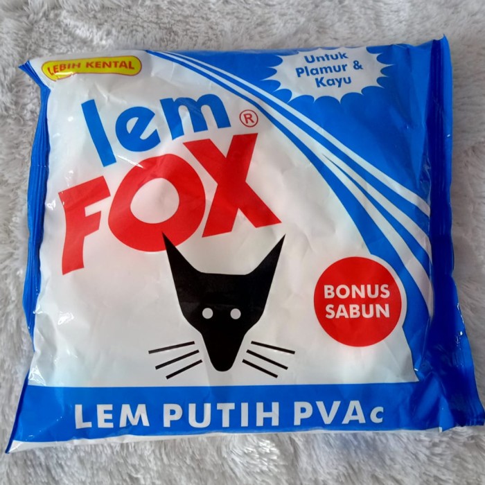 Lem Putih Fox 600 gr Kantong Biru