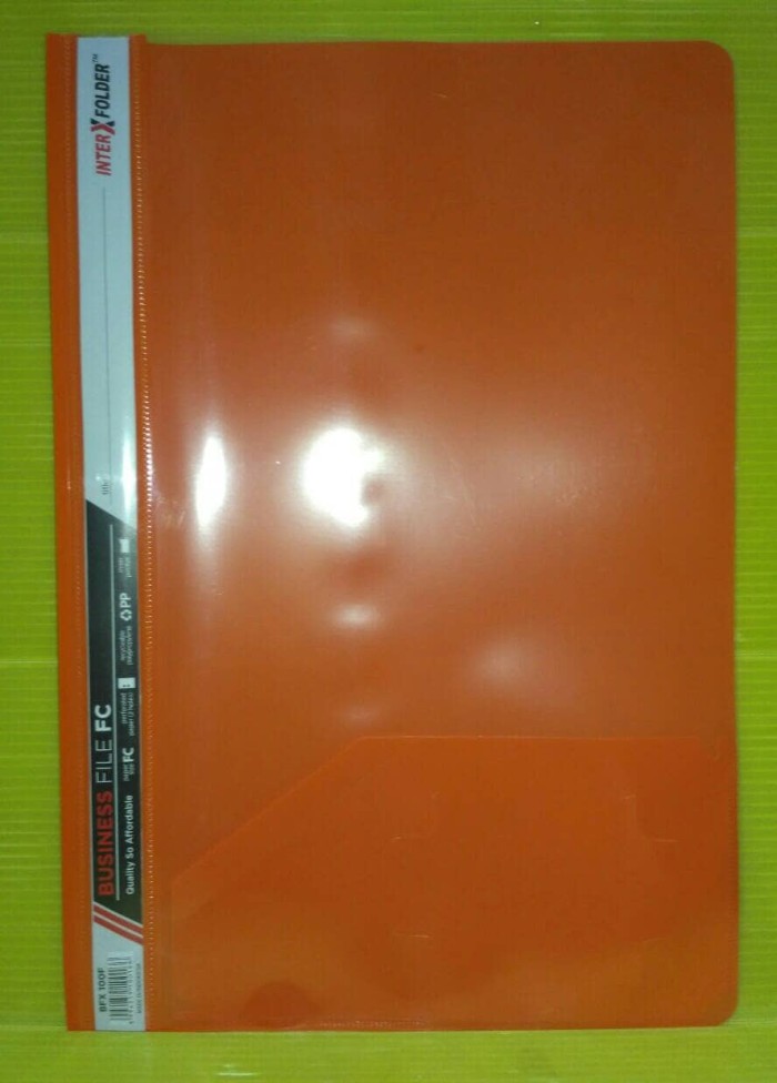 Inter X Folder Business File F4 - Orange (Pak 12 Pcs)