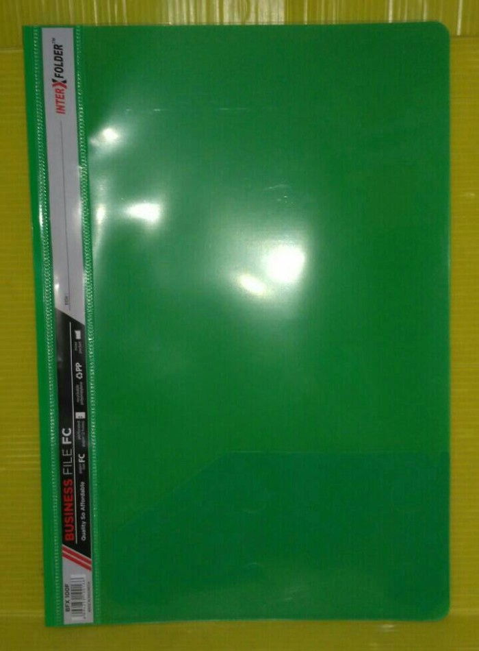 Inter X Folder Business File F4 - Hijau (Pak 12 Pcs)