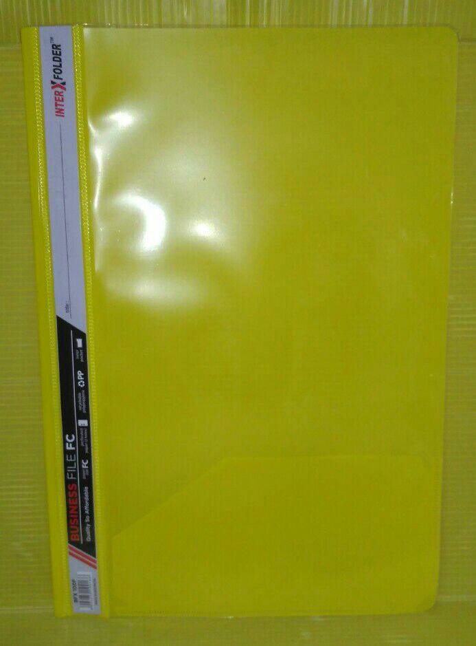 Inter X Folder Business File F4 - Kuning (Pak 12 Pcs)