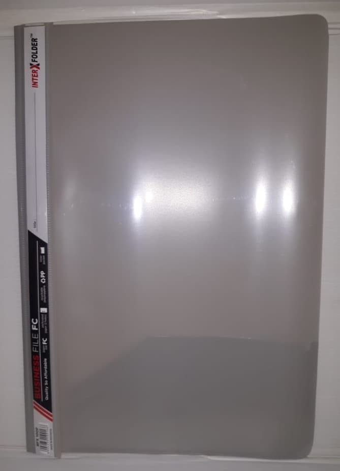 Inter X Folder Business File F4 - Abu-Abu (Pak 12 Pcs)