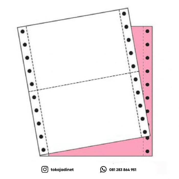 Kertas Cont Form Paperline 2 Rangkap (K2:2) | Cetak Faktur Dot Matrix